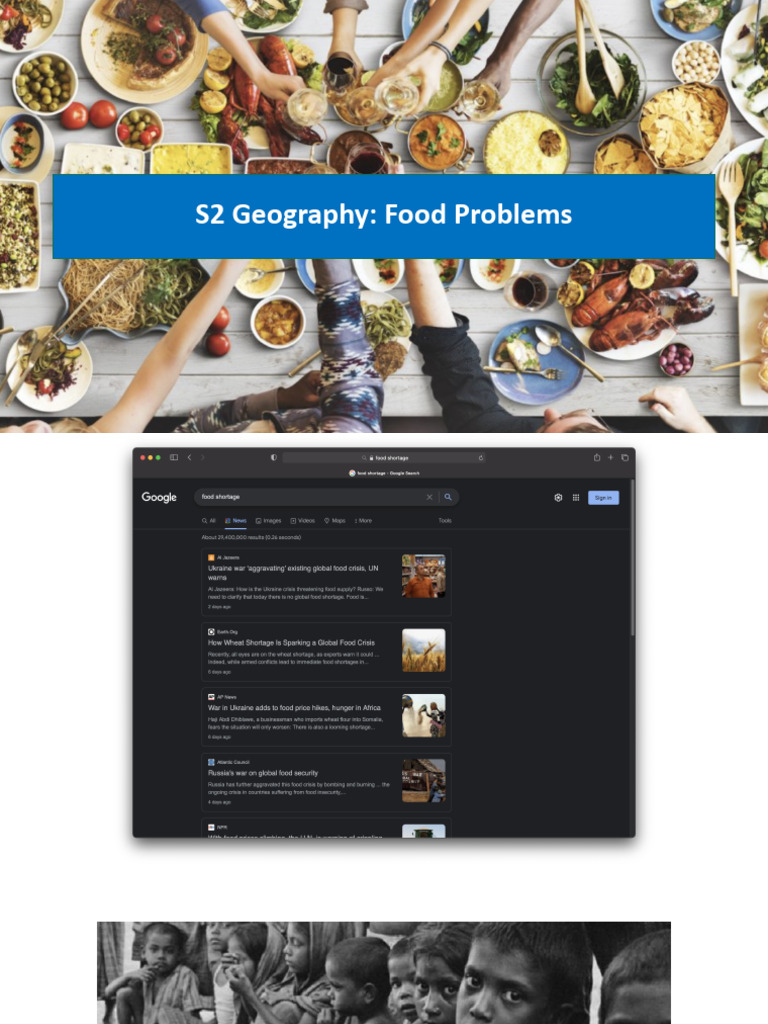 S2 GEO Food Problems PPT2 (3.3) | PDF | Food Security | Farms