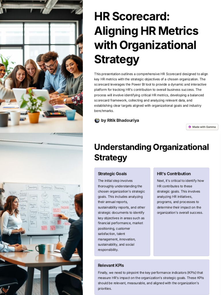 HR Scorecard: Aligning Metrics with Strategy | PDF | Performance ...
