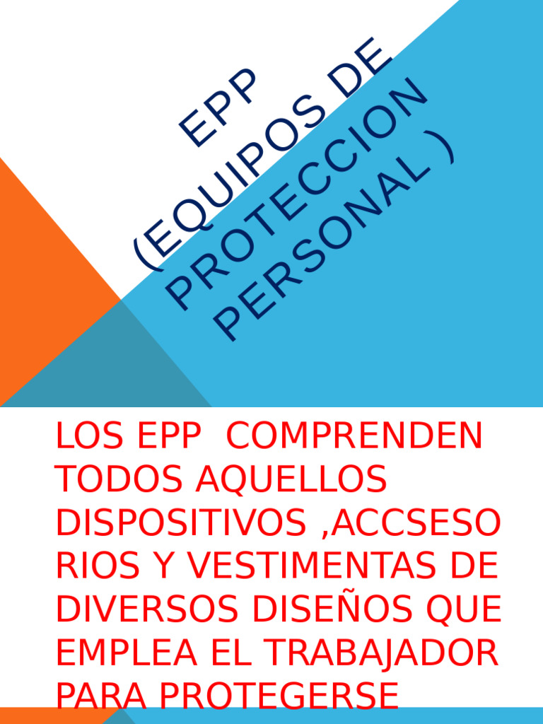 Guía de EPP para Trabajadores Industriales | PDF