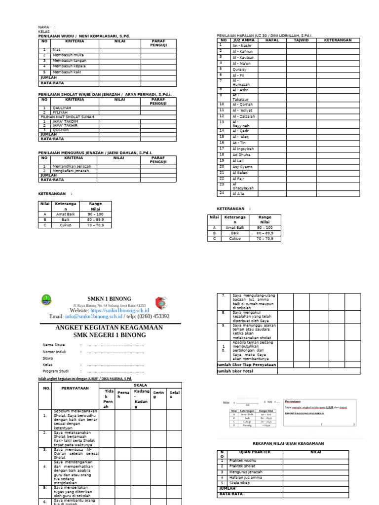 FORMAT UJIAN PRAKTEK. Rev | PDF