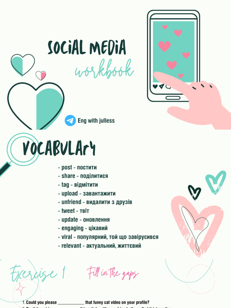 Social media workbook | PDF | Popular Culture & Media Studies | Social ...