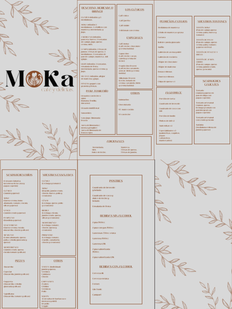 Menu Moka | PDF
