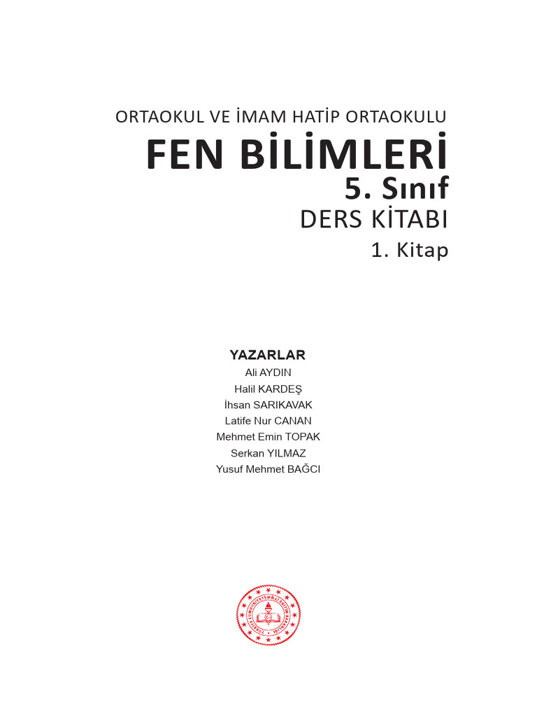 Fen 5. Sinif 1. Kitap 1 | PDF