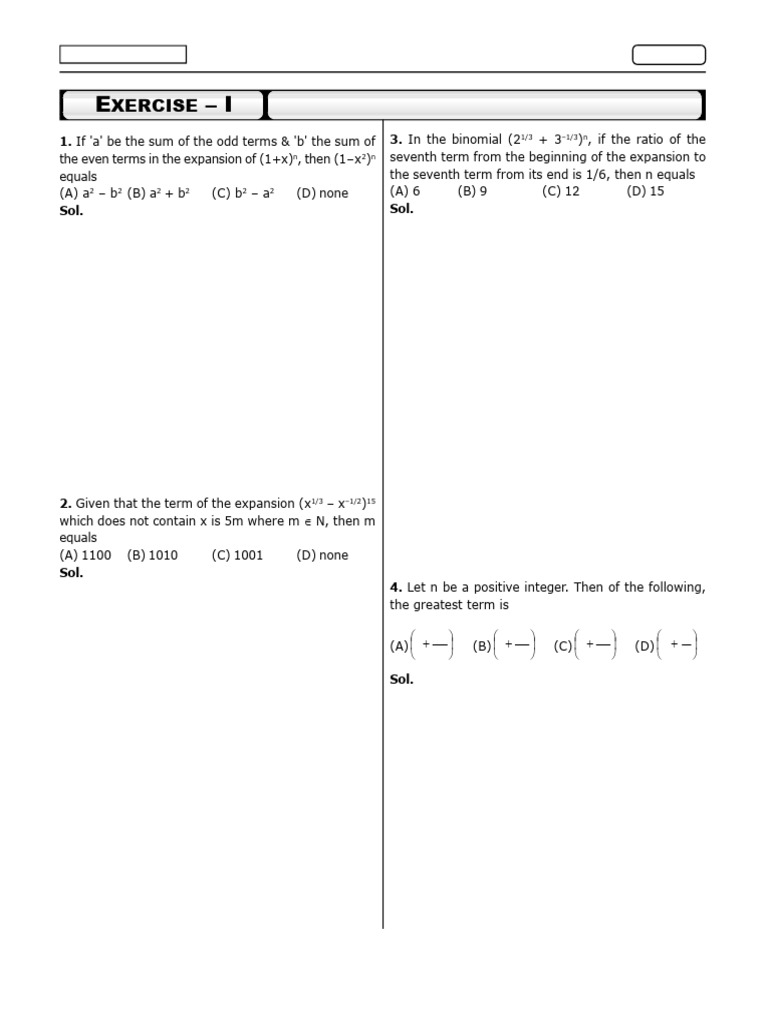 Exercise 1 | PDF | Arithmetic | Mathematical Objects
