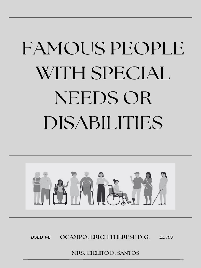 Notable Figures with Disabilities | PDF