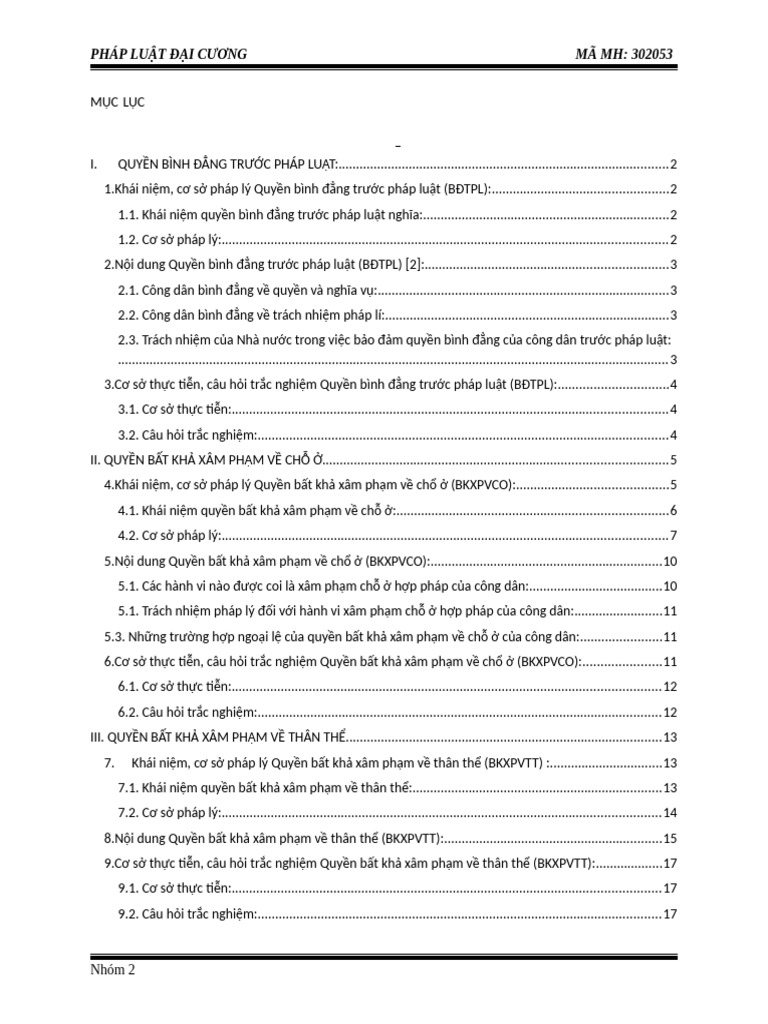 Tong Hop Noi Dung Thuyet Trinh-Nhom 2 | PDF