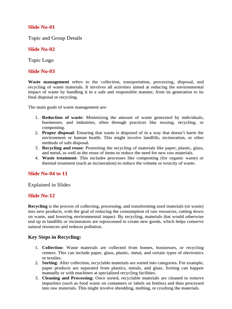 Information | PDF | Recycling | Waste Management