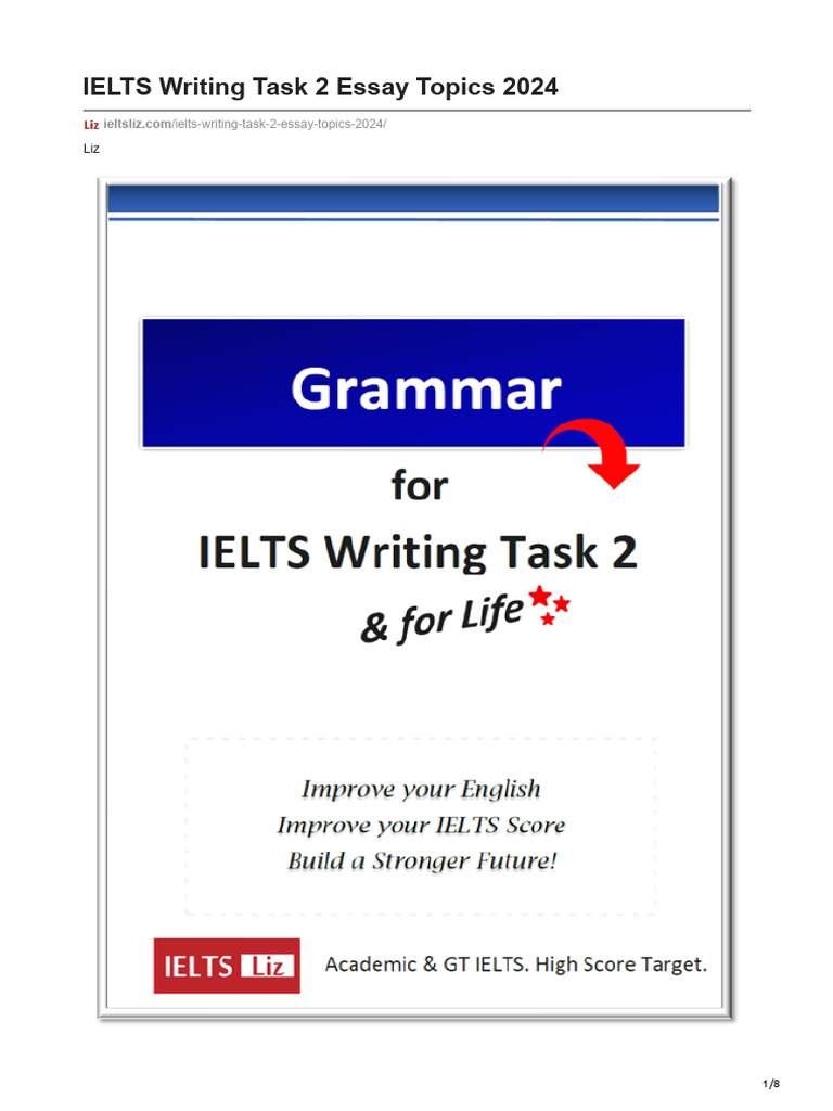 IELTS Writing Task 2 Essay Topics 2024 | PDF | Crimes | Crime & Violence