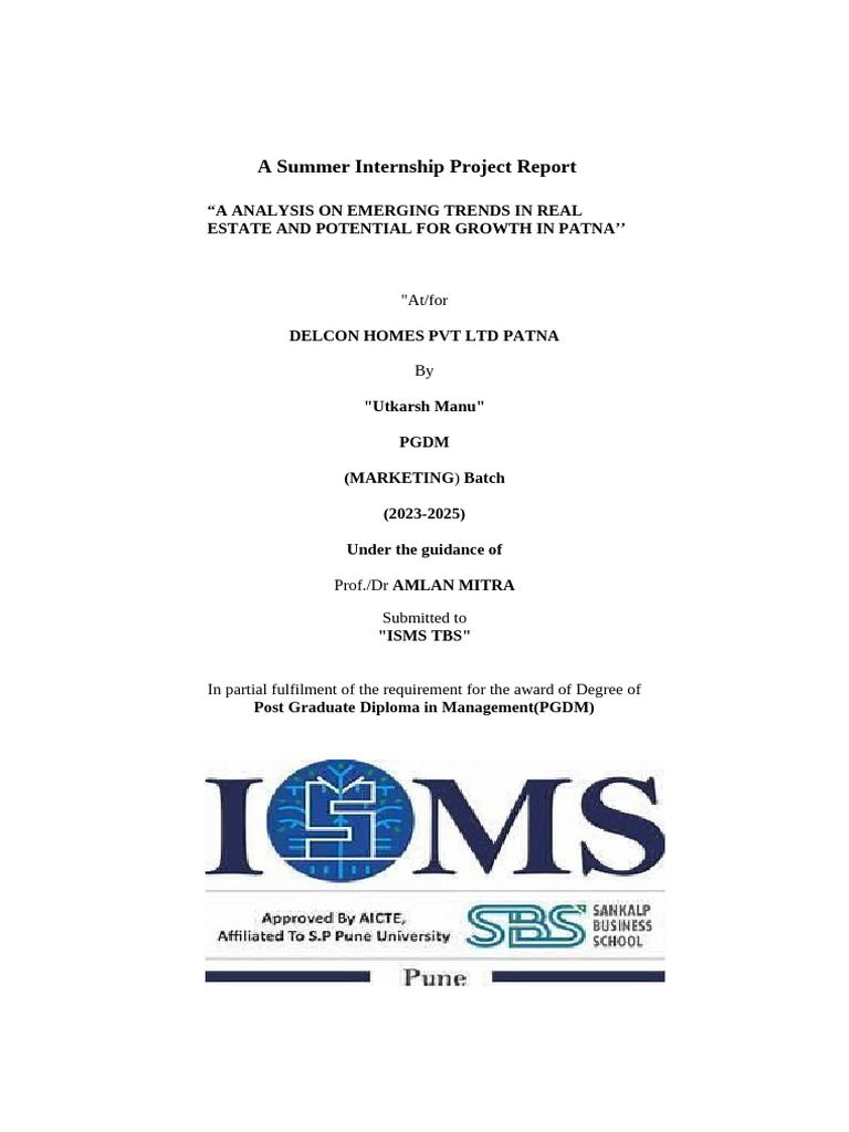 PGDM SIP Guidelines 7689 | PDF | Market (Economics) | Consumer Behaviour