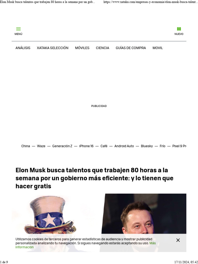 Elon Musk Busca Talentos Que Trabajen 80 Horas A La Semana Por Un ...