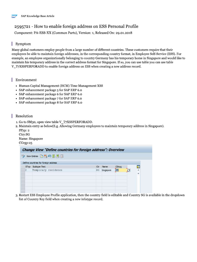 Sap Note 2595721 | PDF