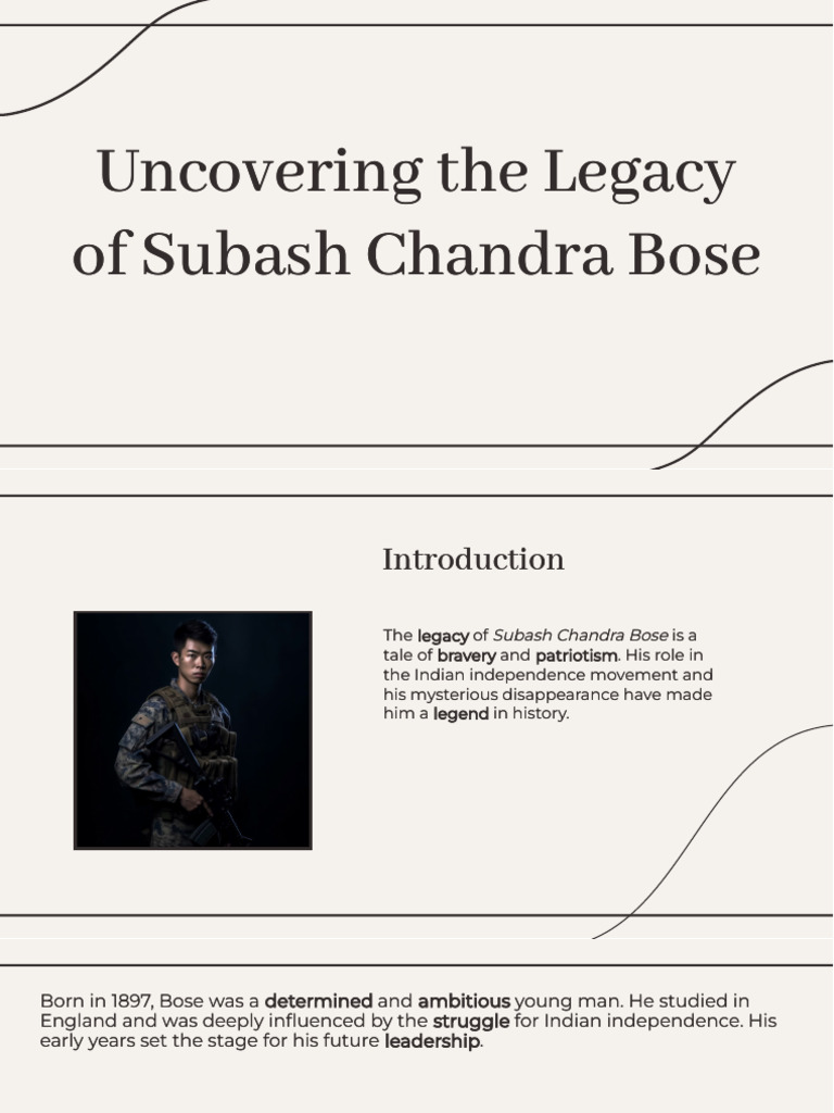 Subash Chandra Bose: Legacy of Bravery | PDF | Politics | Social Science