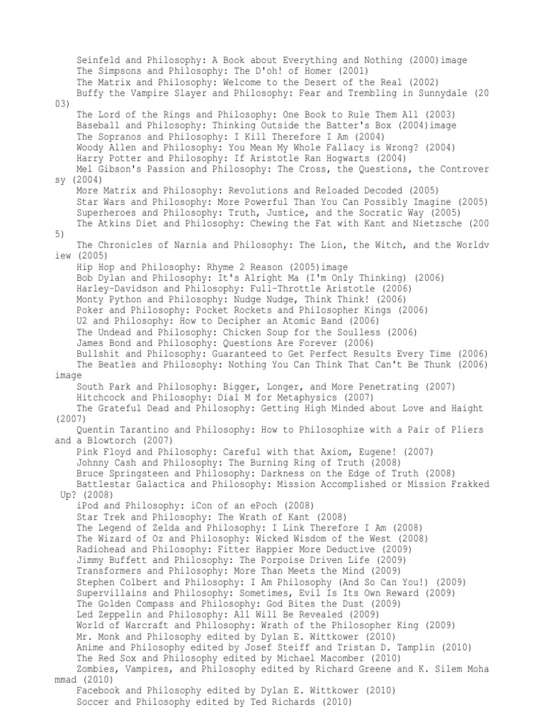 PCP Book List | PDF | Leisure