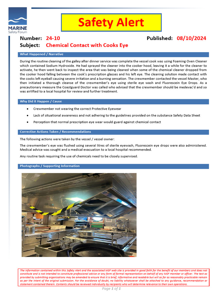 Att 11 MSF Safety Alert 24-10 | PDF