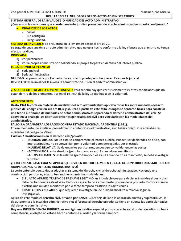 Resumen Admin Segundo Parcial | PDF | Nulo (ley) | Subasta