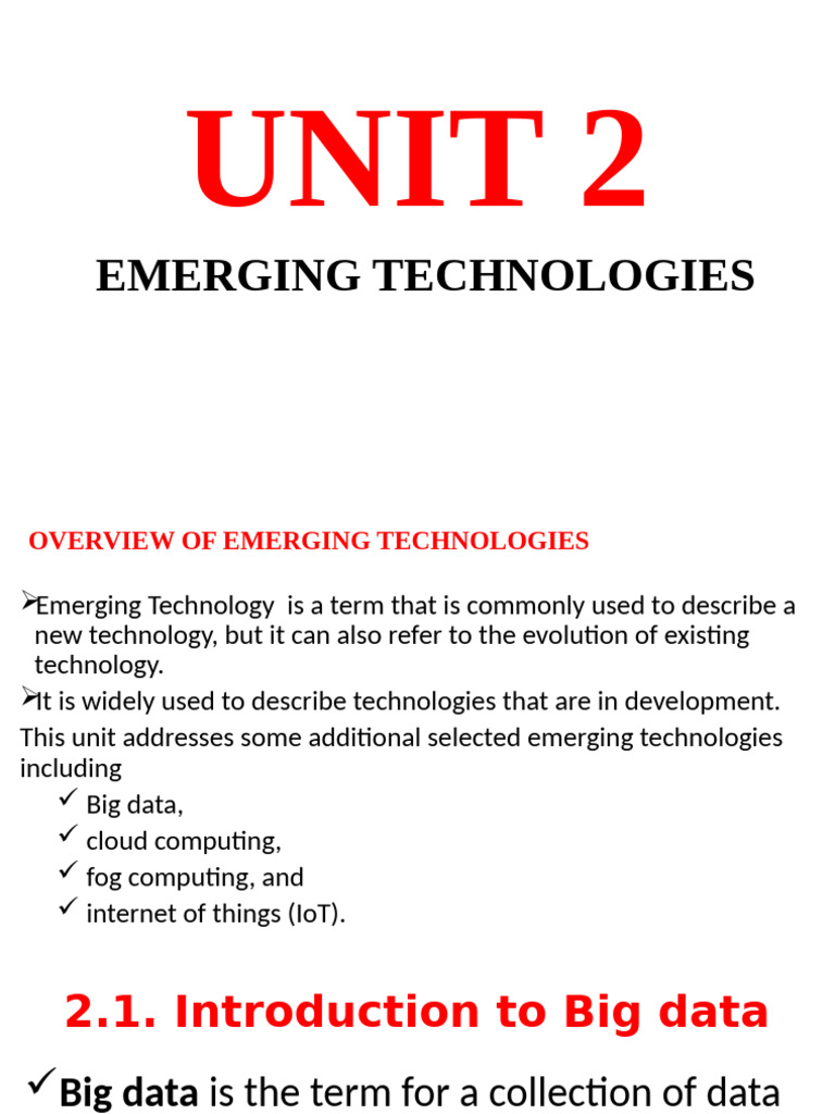 Unit 2 | PDF | Big Data | Analytics