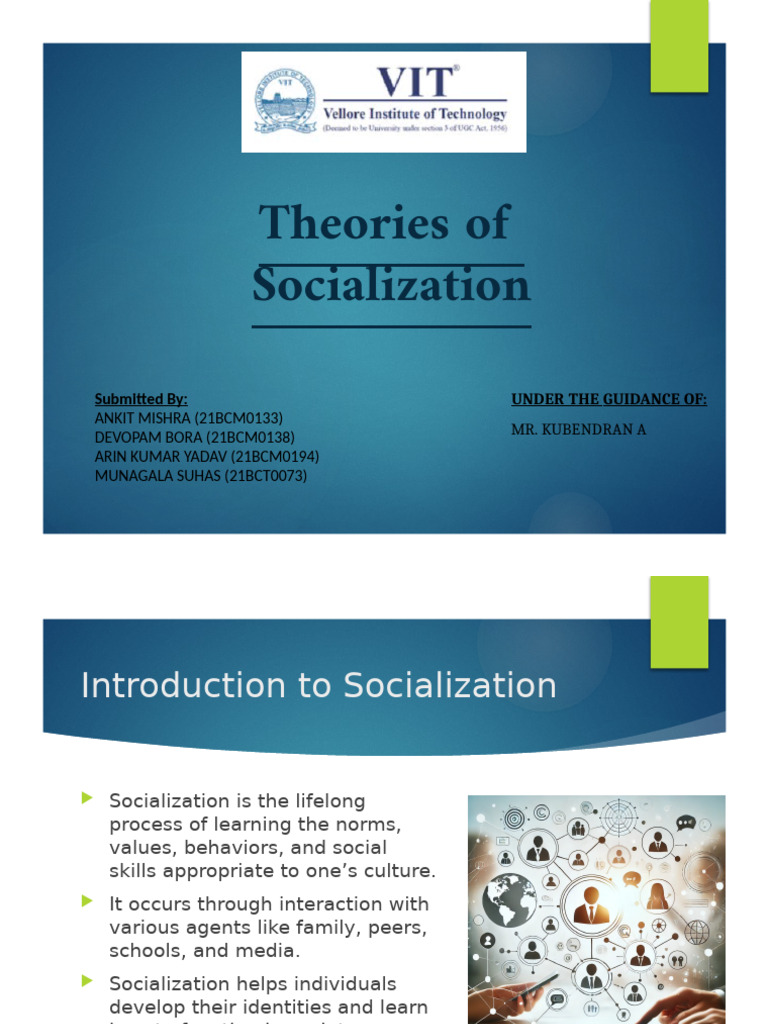Theories of Socialization Presentation-1 | PDF | Socialization | Psychology