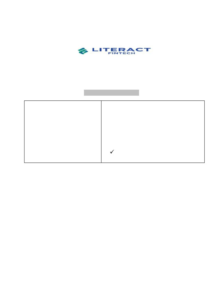 Literact Fintech Interview Process Guide | PDF