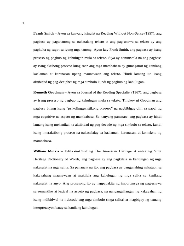 Assignment Filipino | PDF