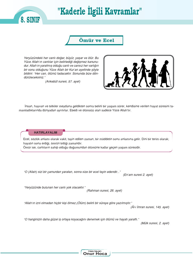 Fasikül Ömür Ve Ecel | PDF