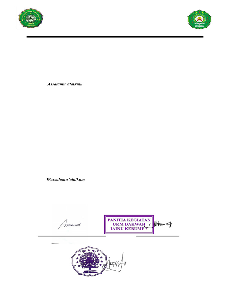 Undangan Senior Ukm Dakwah Fikss | PDF