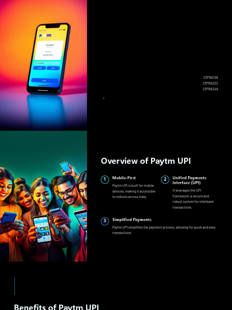 Paytm UPI: Secure Mobile Payments Guide | PDF | Credit Card ...