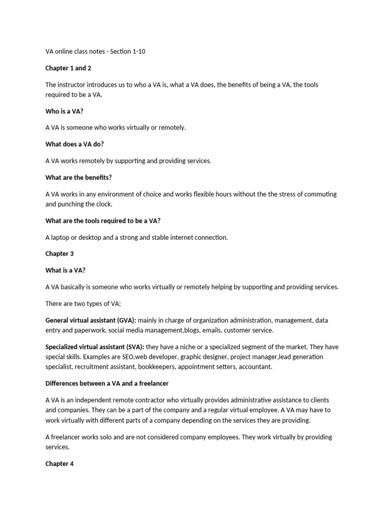 Virtual Assistance Training Chapter 1-4 | PDF | Social Media | Popular ...