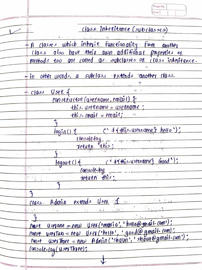 Class Inheritance (Subclasses), Super Keyword, Constructors (Under The Hood) | PDF | Inheritance ...