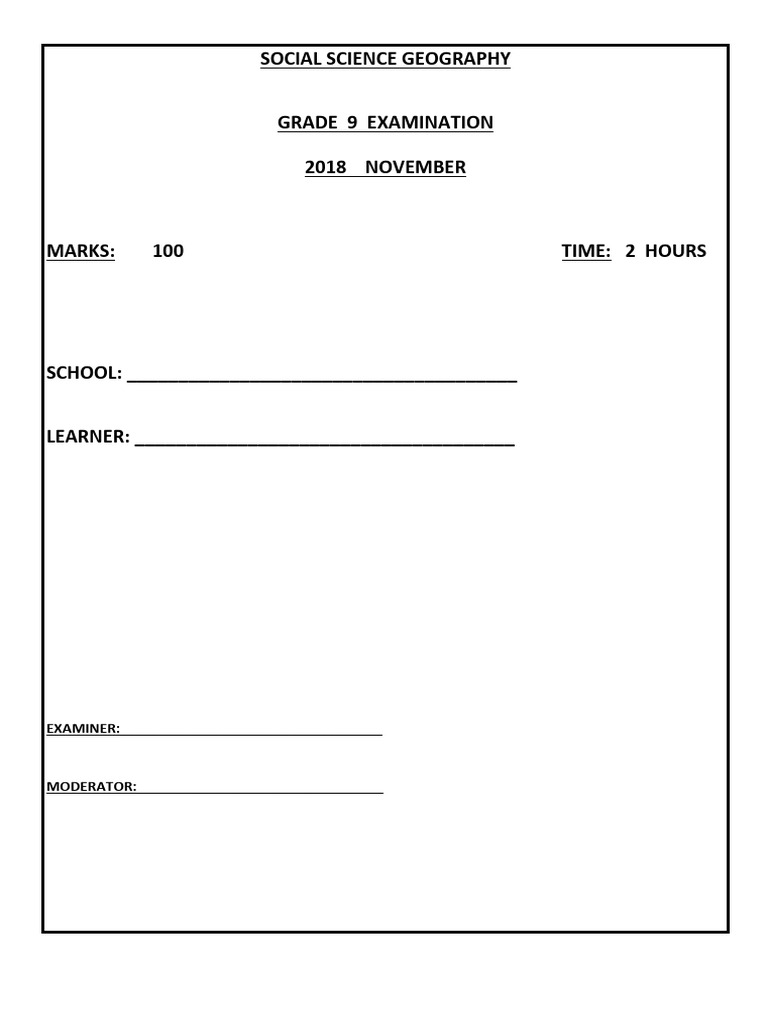 Form 2 Geography November 2018 | PDF | Beach | Plough
