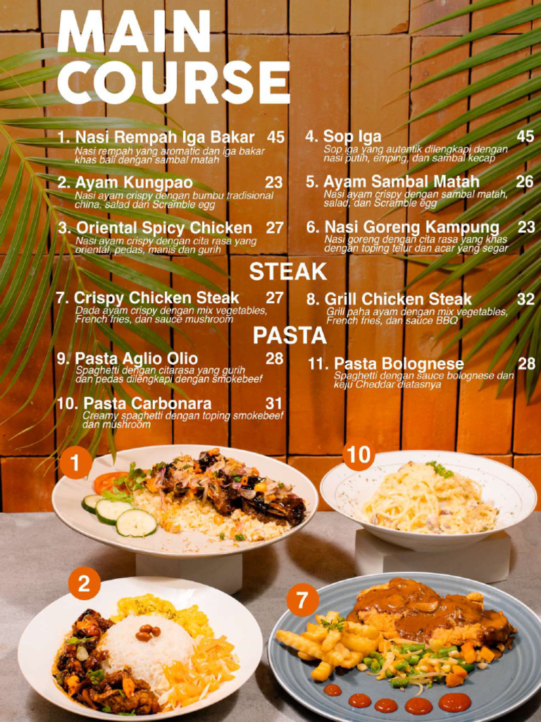 Menu Palmere Compressed | PDF