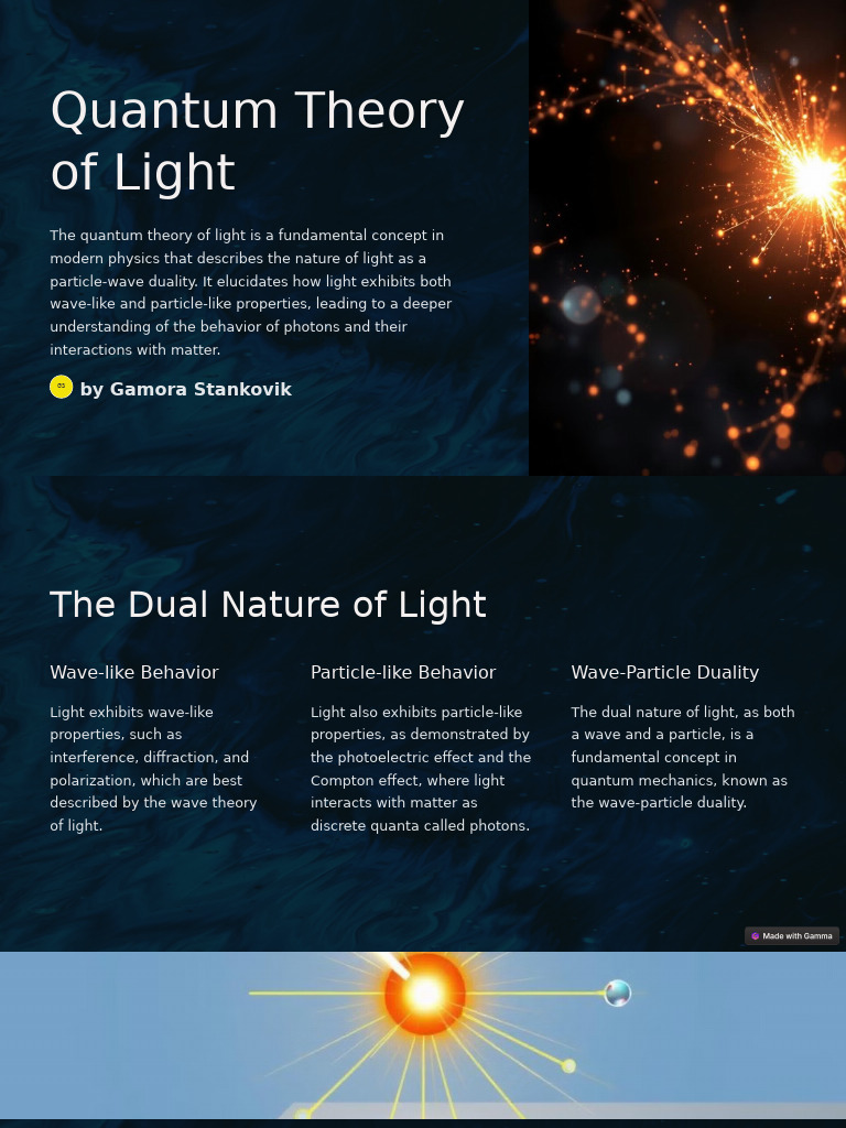 Quantum Theory of Light | PDF | Photon | Light