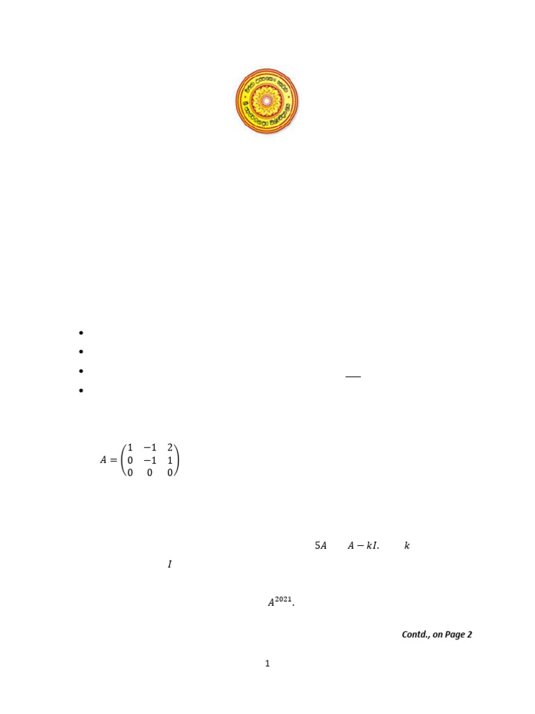 2021 211 1.0 Linear Algebra II | PDF