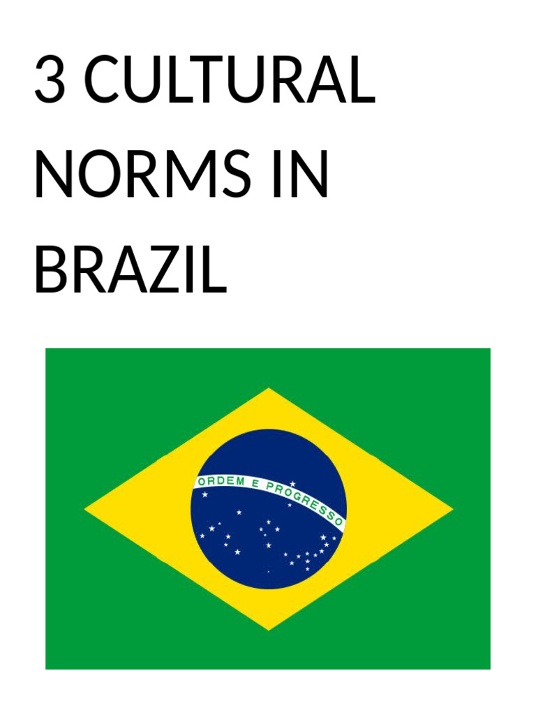 3 Cultural Norms in Brazil | PDF