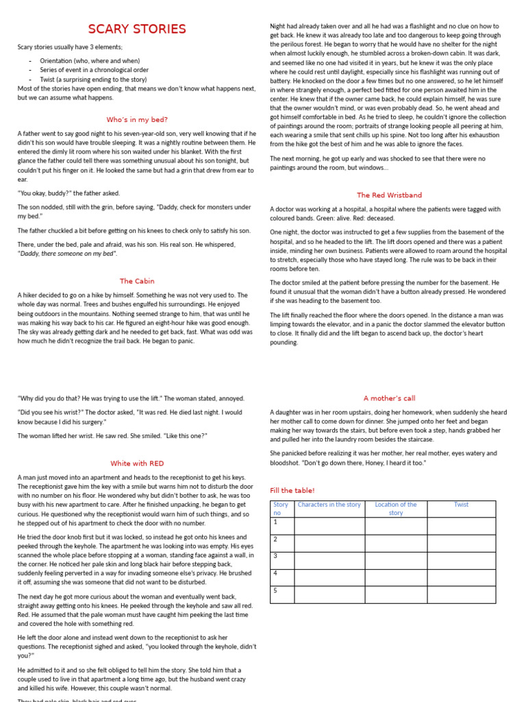 SCARY STORIES | PDF | Elevator