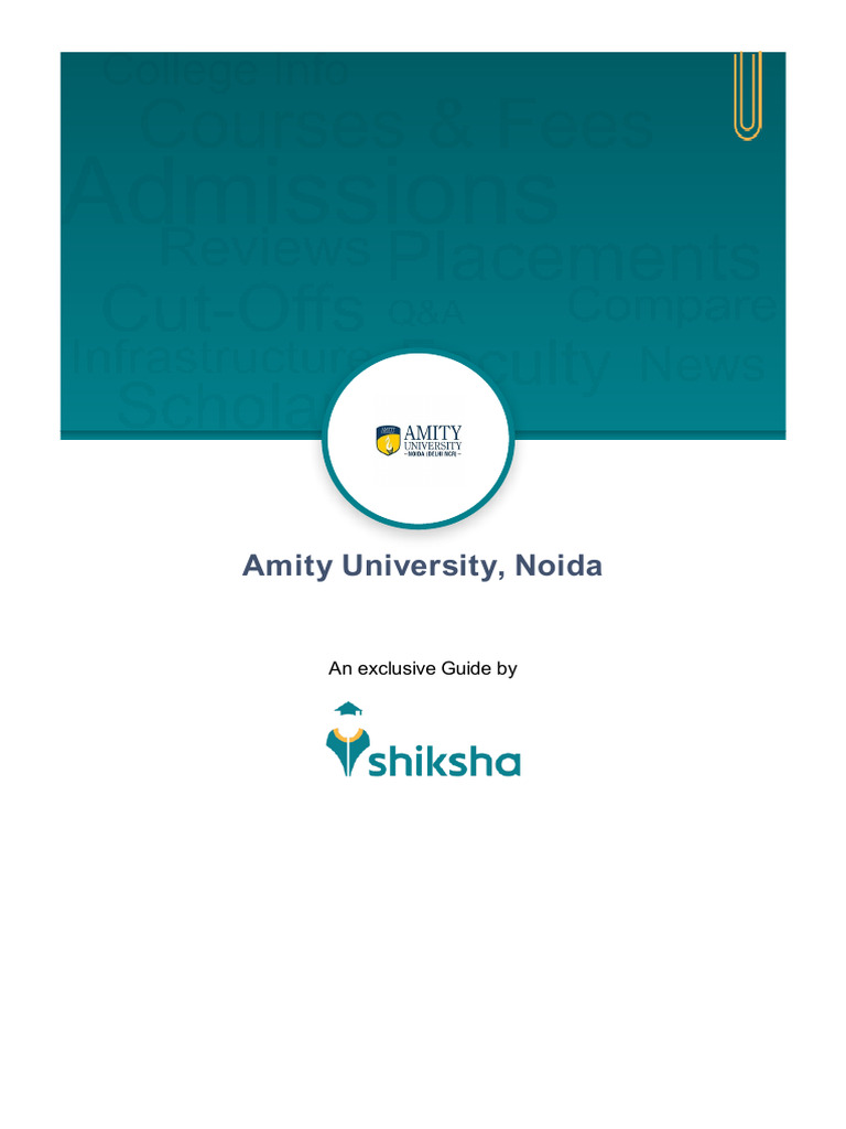 Amity University Noida Placement Report 2023 | PDF | Business | Computers