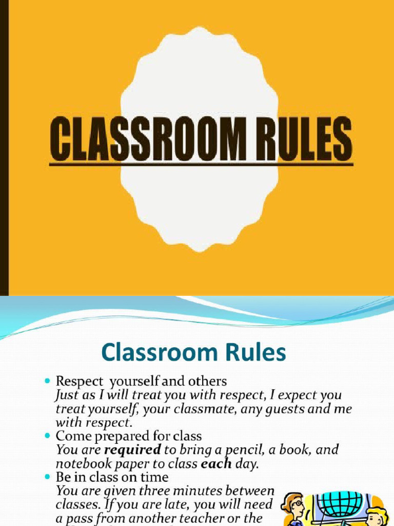 Classroom Rules Presentation | PDF | Wellness