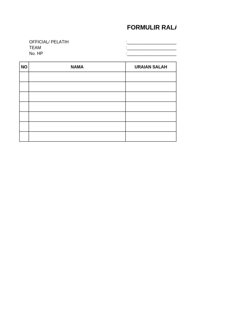 Formulir Ralat Email | PDF