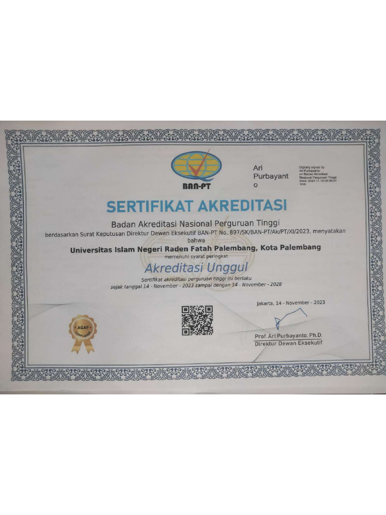 Sertifikat Akreditasi | PDF
