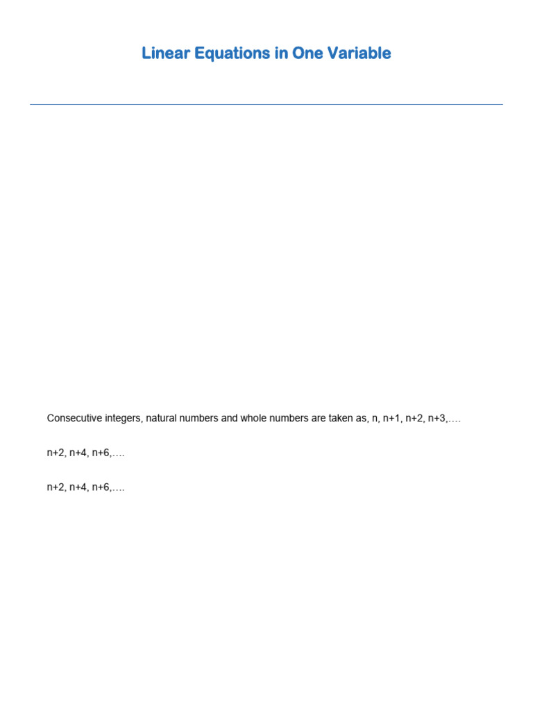 Linear equation | PDF | Equations | Cartesian Coordinate System