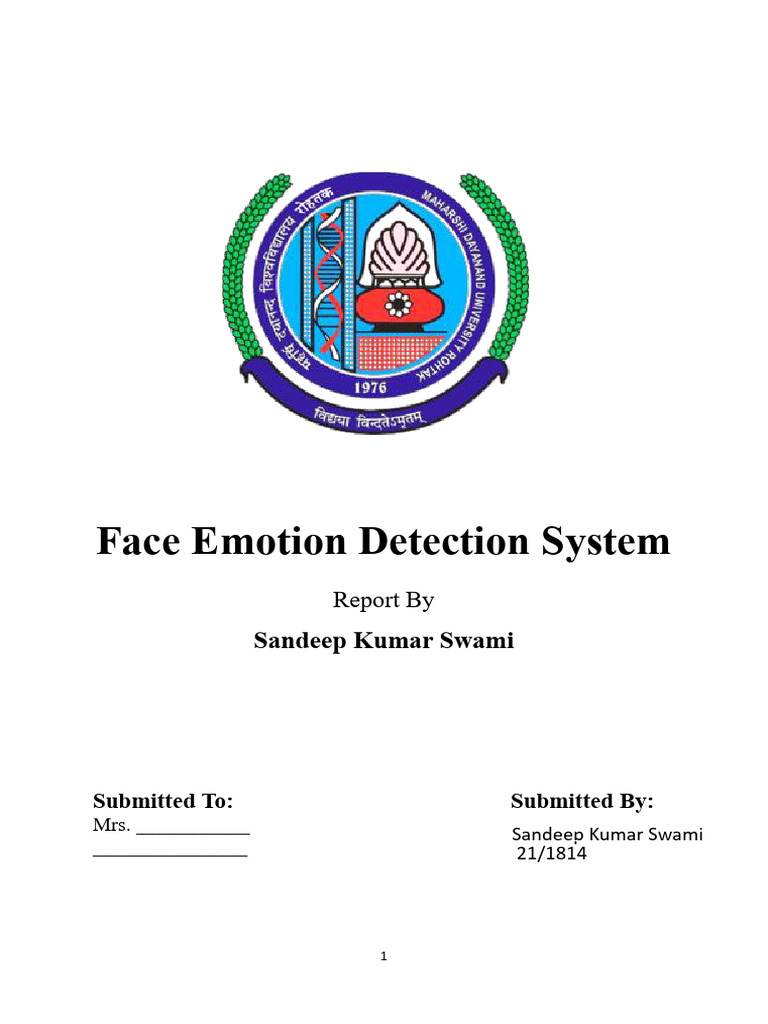 Face Emotion Detection System Project Pdf Machine Learning Artificial Neural Network