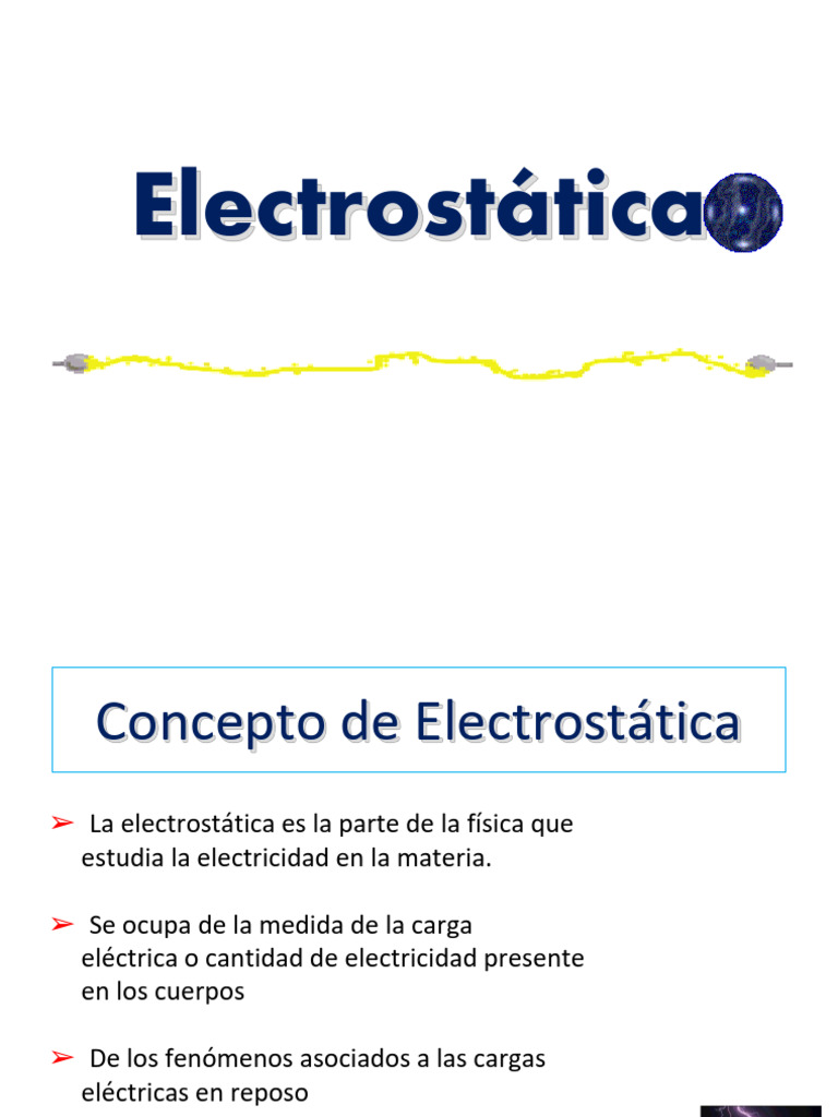 Electrostatica | PDF | Ciencia y matemáticas