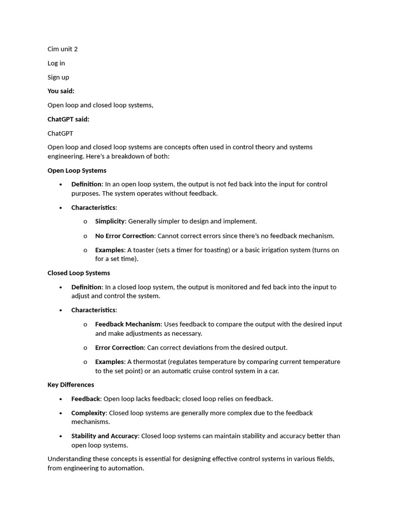 Cim unit 2 | PDF | Electric Motor | Servomechanism