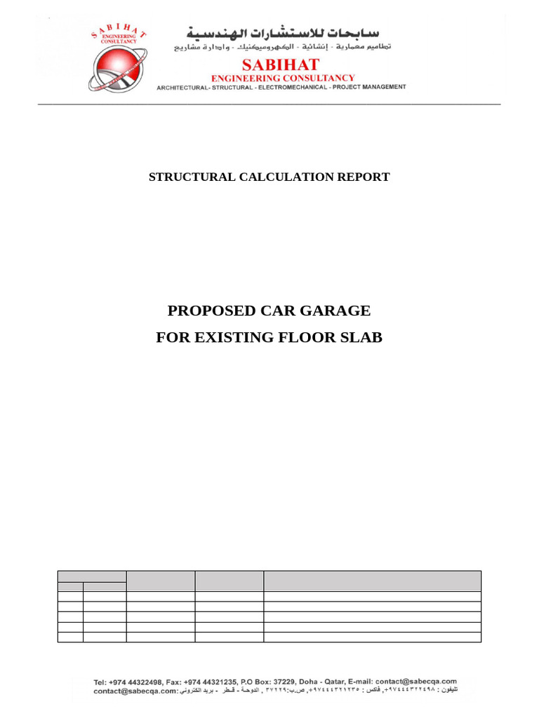 Car Garrage Report - 25-6-2023 | PDF | Strength Of Materials | Concrete
