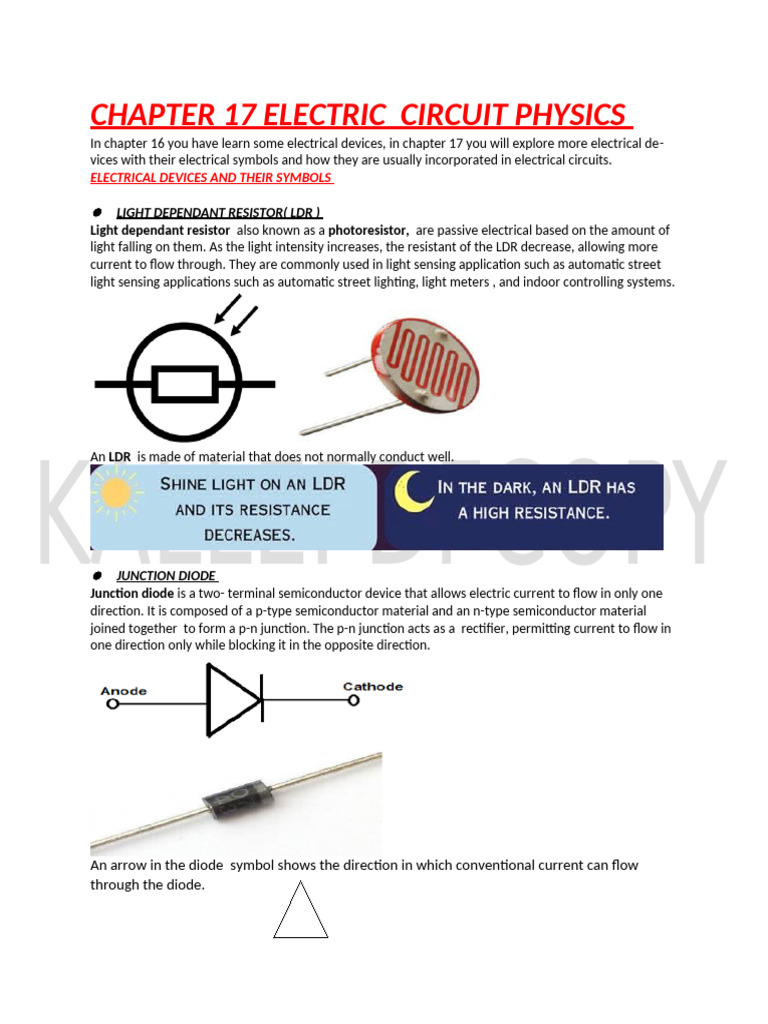 Grade 11 Chapter 17 Physics | PDF | Series And Parallel Circuits | Inductor