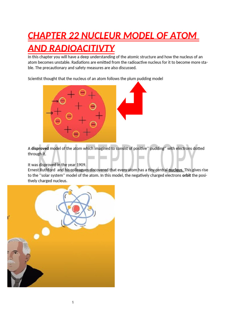 Grade 11 Chapter 22 Physics | PDF | Atomic Nucleus | Radioactive Decay