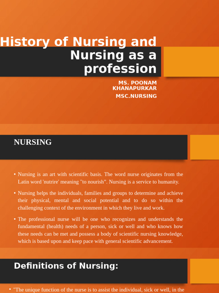 History and Scope of Nursing | PDF | Nursing | Nurse Practitioner