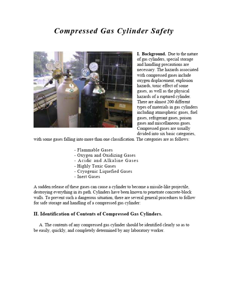 gas-cylinder-safety | PDF | Valve | Industrial Processes