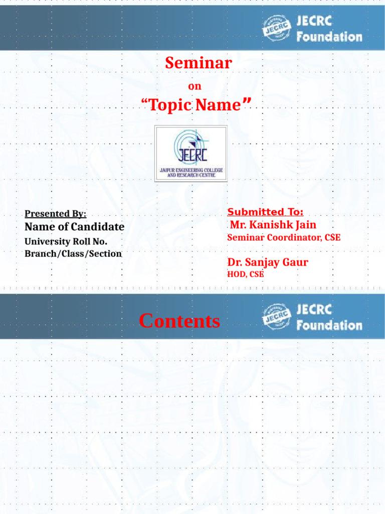 Seminar PPT Template | PDF | Social Science