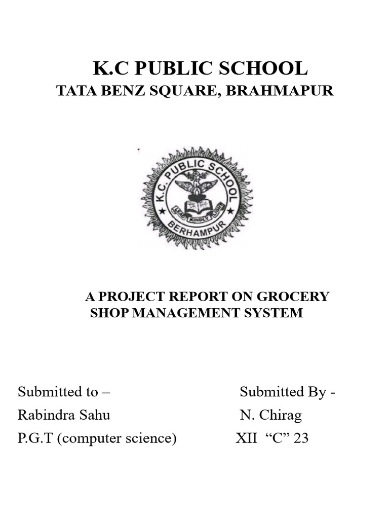 Computer Science Final Chirag | PDF | Automation | Inventory