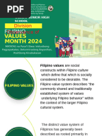 Filipino Values Month Activity PUBMAT | PDF